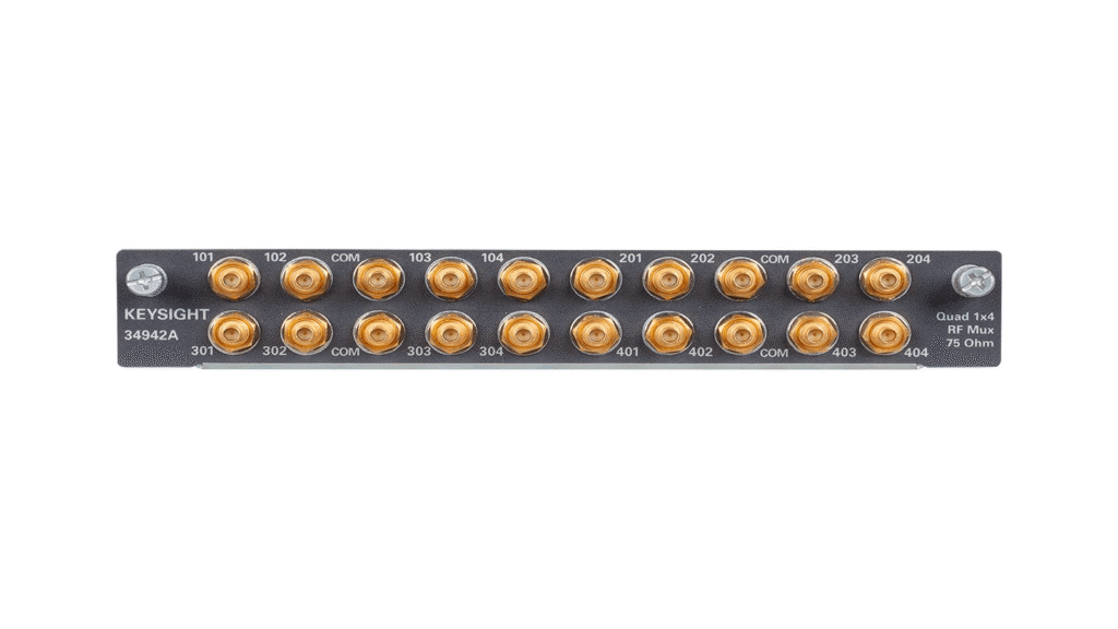 Agilent / Keysight 34942A Quad 1×4 75 Ohm 1.5 GHz Multiplexer Module ...