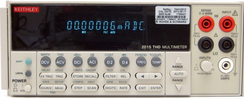 Keithley 2015/J – Total Harmonic Distortion and Audio Analyzer ...